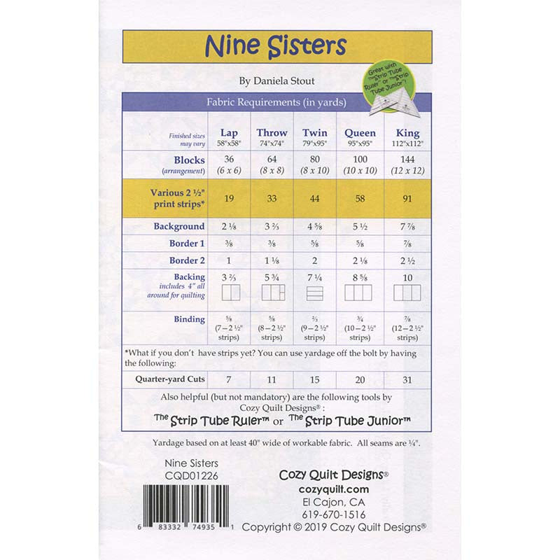 Nine Sisters Pattern