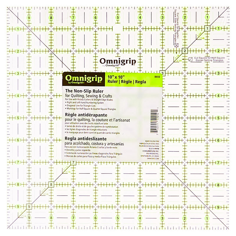 Omnigrip 10" x 10" Ruler