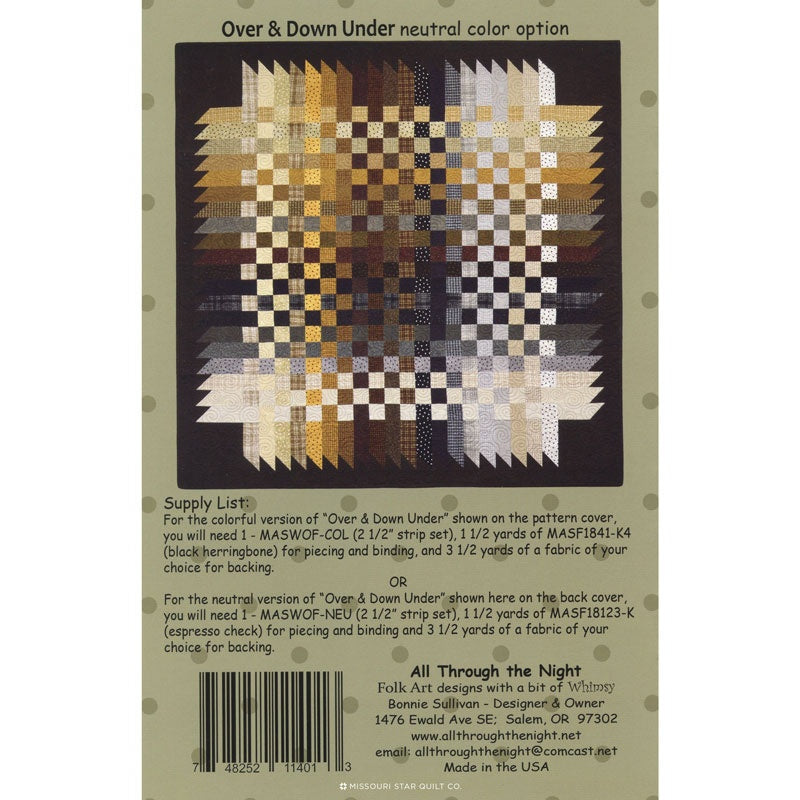 Over and Down Under Pattern