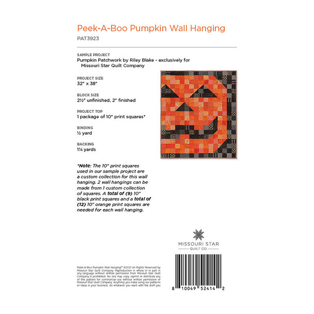 Peek-A-Boo Pumpkin Wall Hanging by Missouri Star