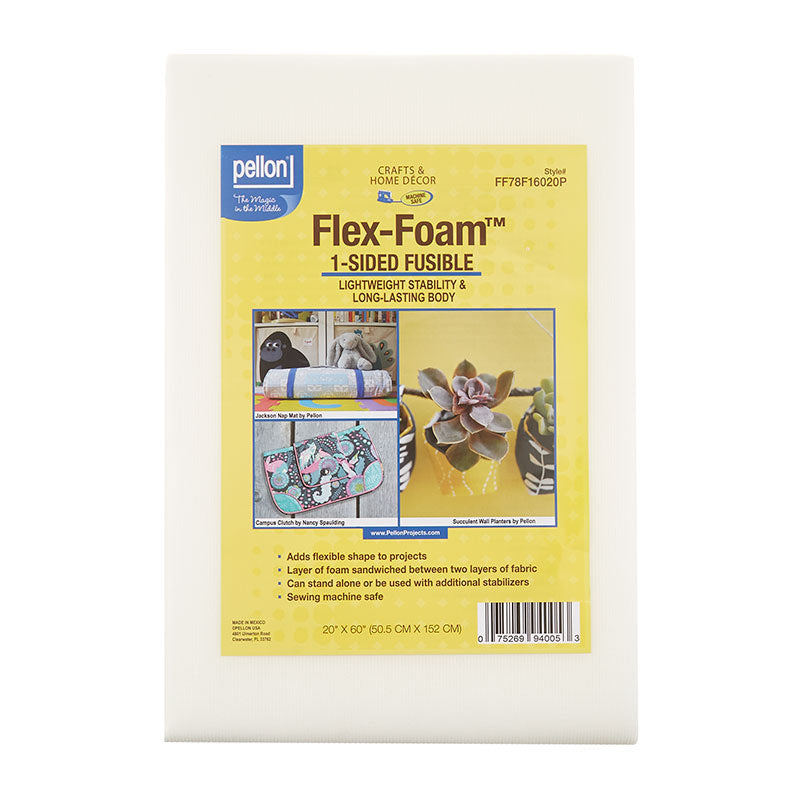 Pellon Flex-Foam 1-Sided Fusible Stabilizer - 20" x 60" Package