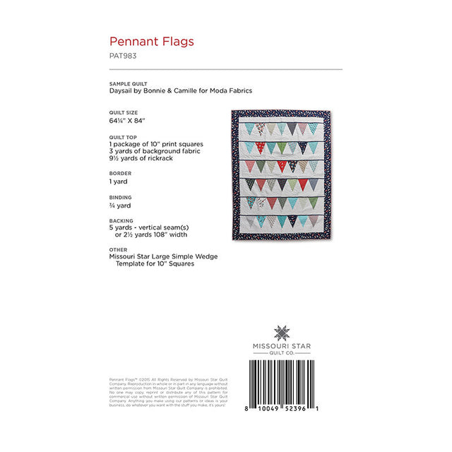 Pennant Flags Pattern by Missouri Star