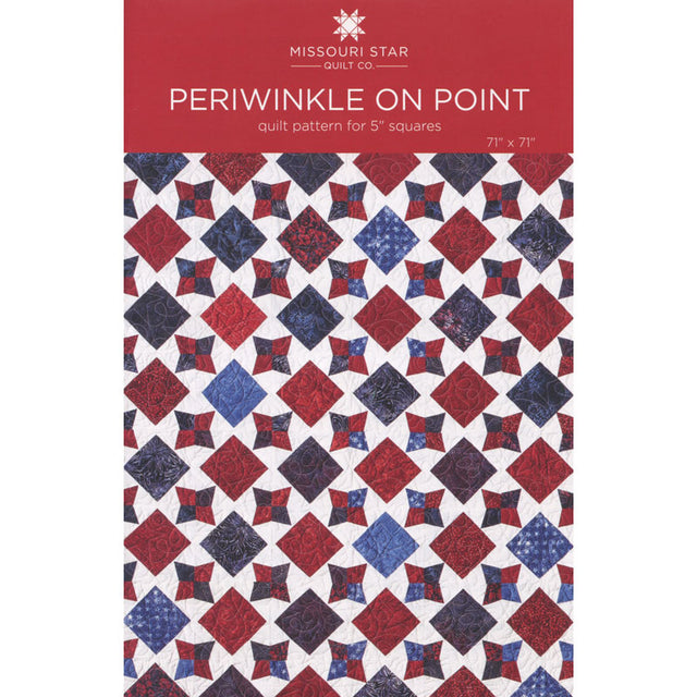 Periwinkle on Point Quilt Pattern by Missouri Star