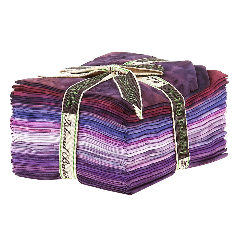 Playful Purple Batik Solids Fat Quarter Bundle