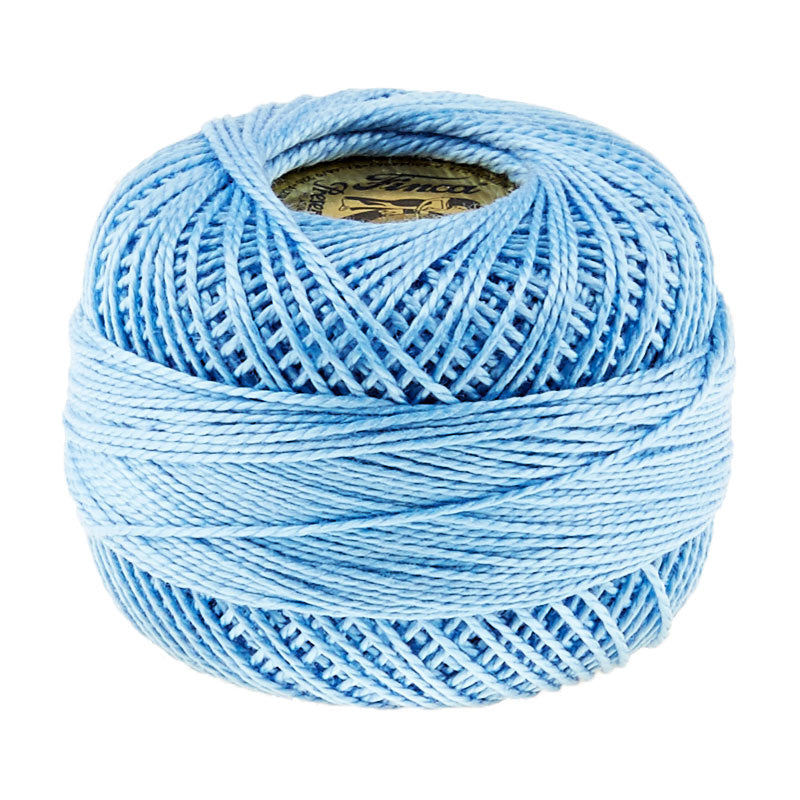 Presencia Perle Cotton Thread Size 8 Medium Baby Blue