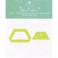 Quilt As You Go 2 1/2" Half Hexagon Template by Daisy & Grace for Miss