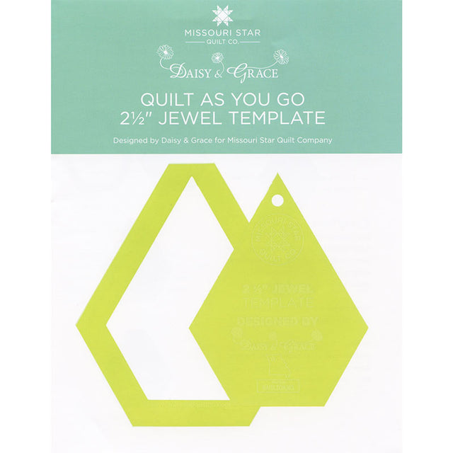 Quilt As You Go 2 1/2" Jewel Template Designed by Daisy & Grace for Mi