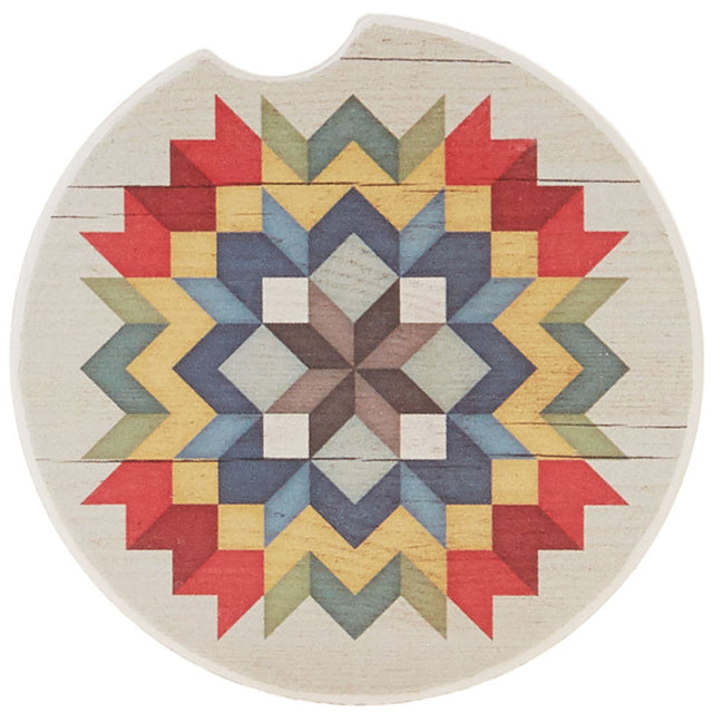 Quilt Car Coaster - Carpenter Star