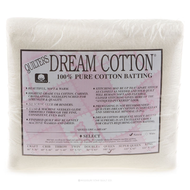 Quilter's Dream Select Natural Cotton Queen Batting