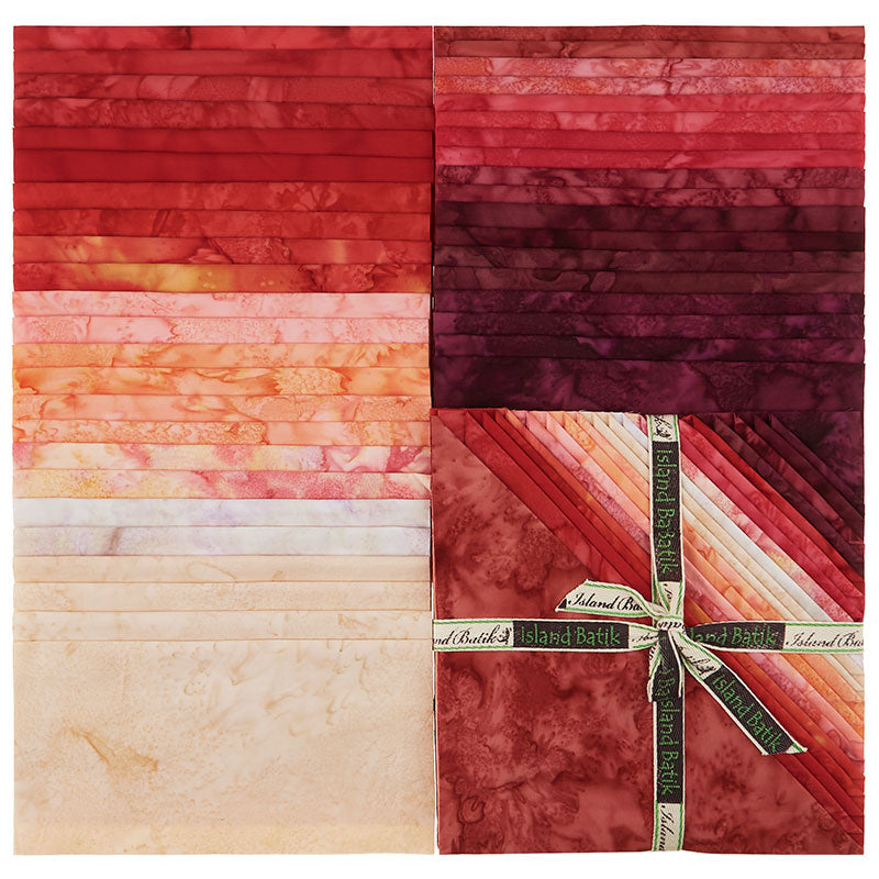 Ravishing Red Batik Solids Stacks