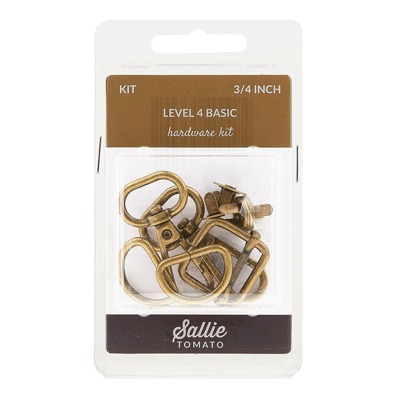 Sallie Tomato Level 4 Basic Hardware Kit - 3/4" Antique