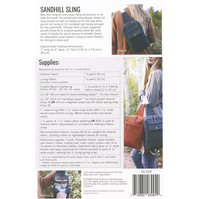 Sandhill Sling Pattern