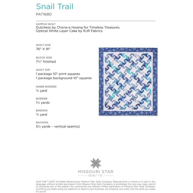 Snail Trail Quilt Pattern by Missouri Star