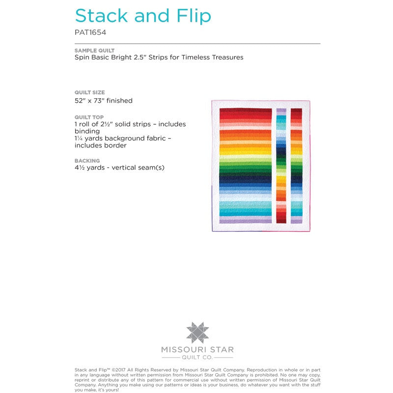 Stack & Flip Quilt Pattern by Missouri Star