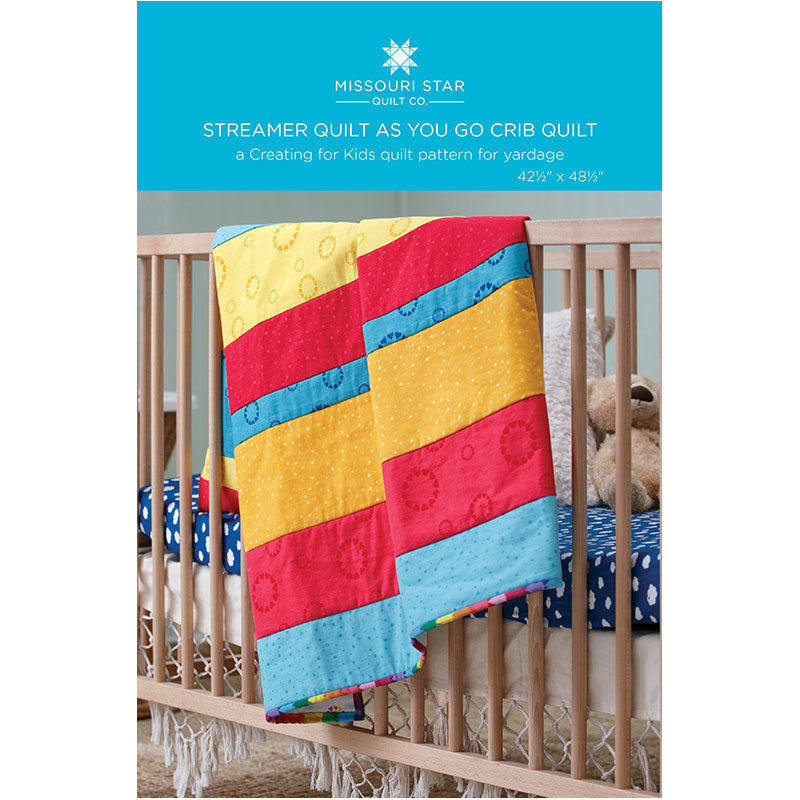 Streamer Quilt As You Go Crib Quilt Pattern by Missouri Star