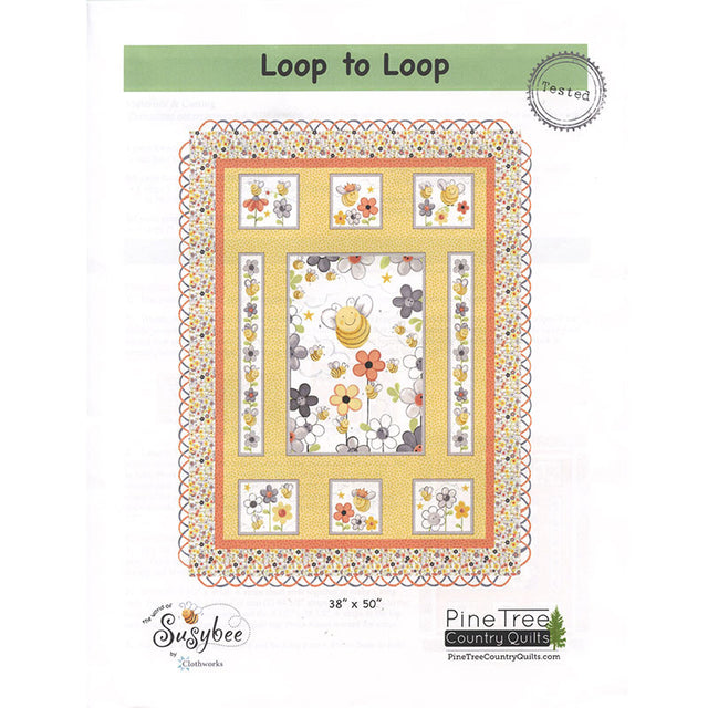 Sweet Bees Loop to Loop Quilt Kit