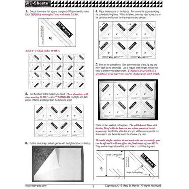 T-Sheets - 2" Finished