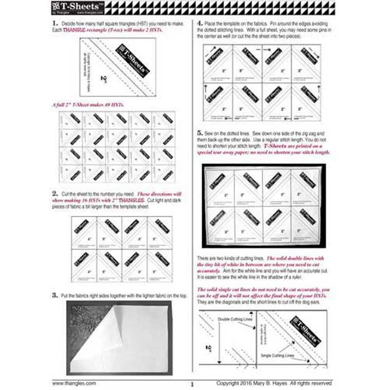 T-Sheets - 3" Finished
