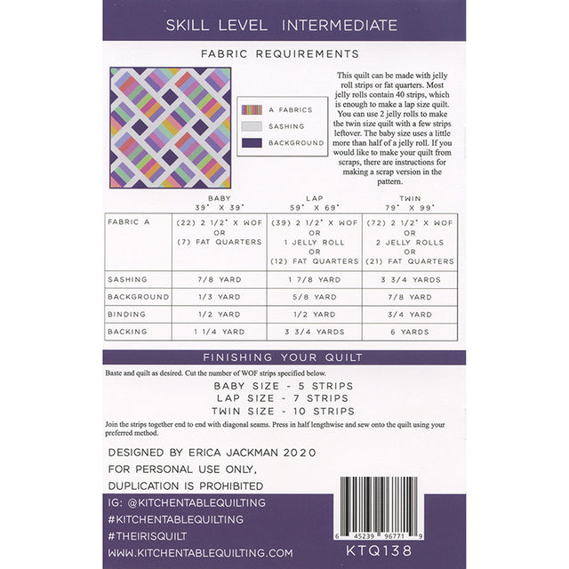 The Iris Quilt Pattern