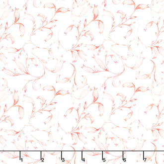 The Patricia Collection - Sprigs Coral Yardage