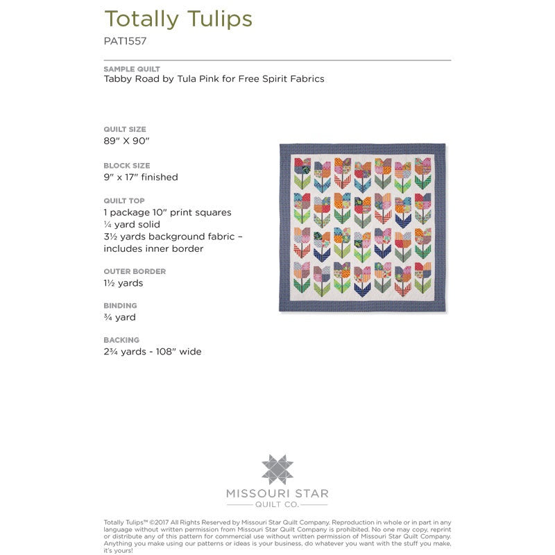Totally Tulips Quilt Pattern by Missouri Star