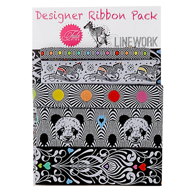 Tula Pink Linework Designer Ribbon Pack