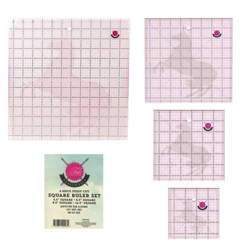 Tula Pink Square Rulers with Unicorn