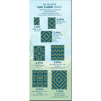 Woolies Brickwork Log Cabin Quilt Pod Kit