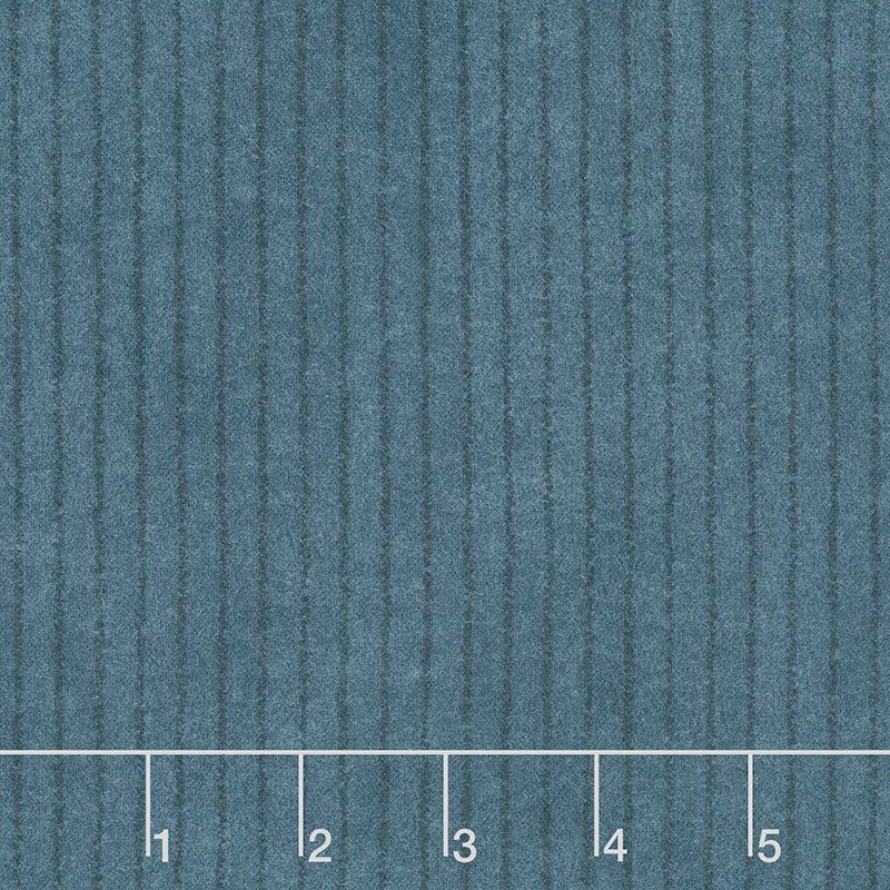 Woolies Flannel - Stripe Navy Yardage