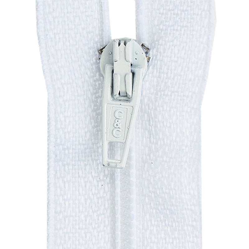 Zipper 12" - White
